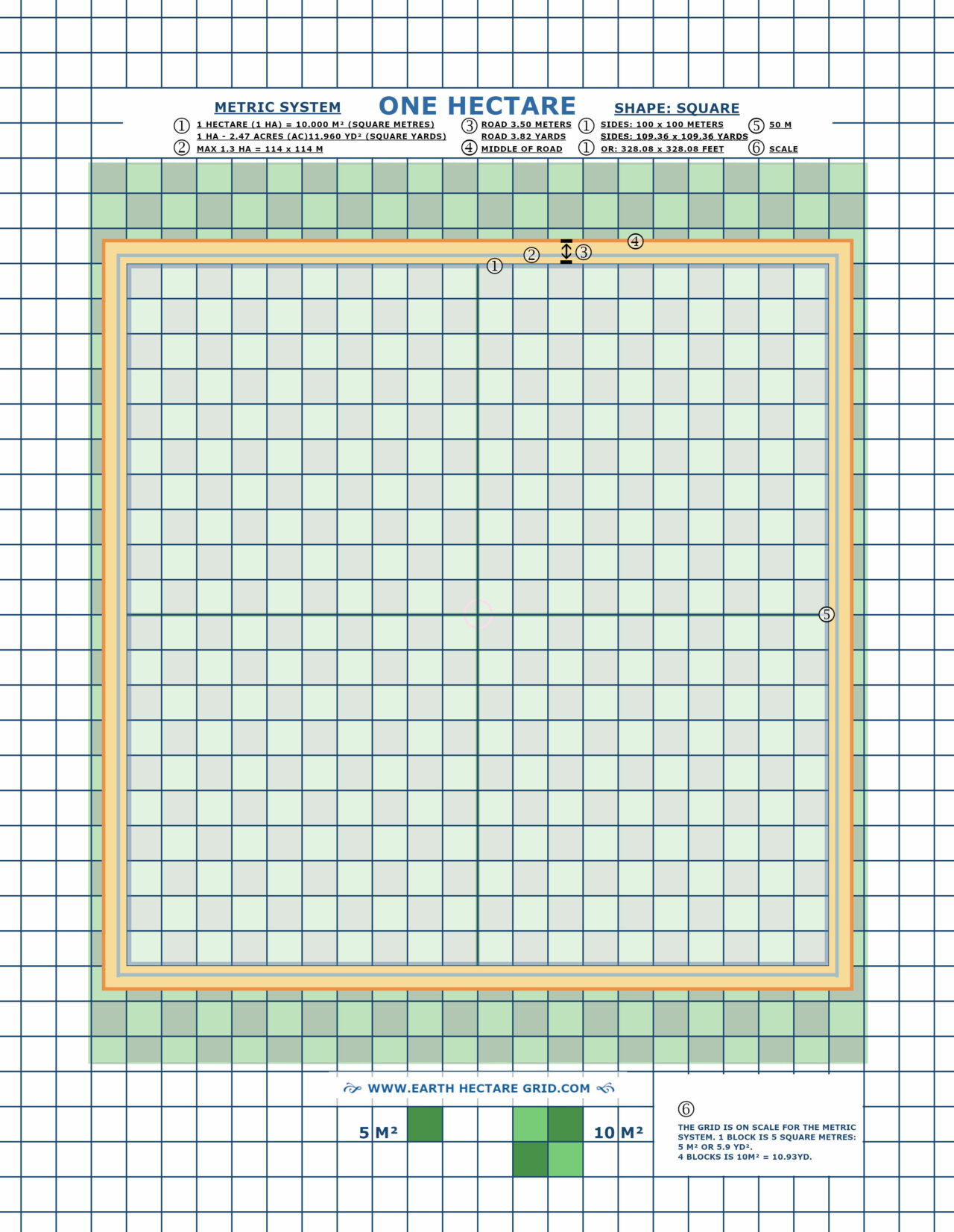HECTARE MAP | The Earth Hectare Grid