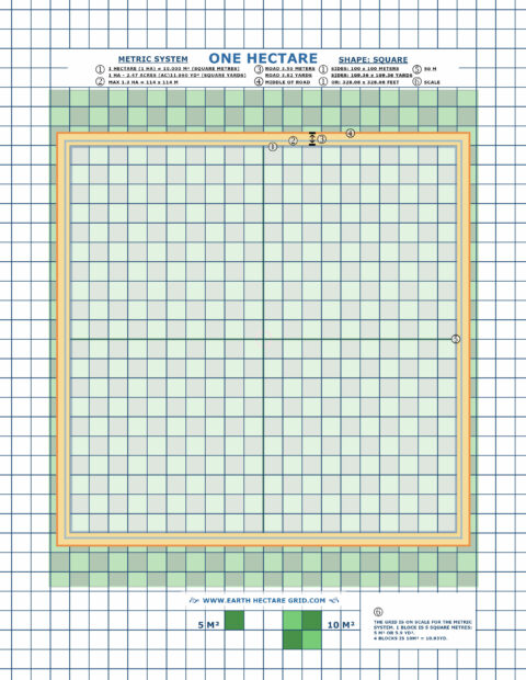 HECTARE MAP | The Earth Hectare Grid